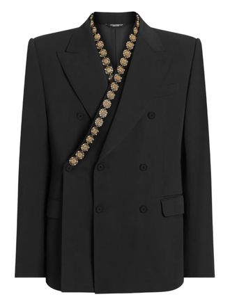 Dolce & Gabbana blazer Sicilia à boutonnière croisée - Gris