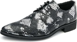 Minitoo Chaussures basses à lacets pour homme - Fashion Business Oxfords, Y287 Noir, 40 EU