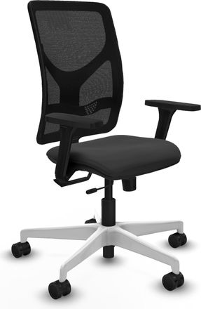 Piqueras y Crespo Schreibtischstuhl, grau, mit 3D-Armlehnen, h&ouml;henverstellbare Lendenwirbelst&uuml;tze, ausgestattet mit Syncro/Traslack und Schneideschaum, mit Rollen von 6