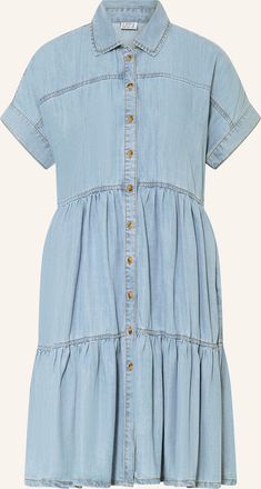 Emily van den Bergh Emily Van Den Bergh Hemdblusenkleid In Jeansoptik blau