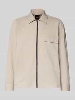 Boss Orange by Hugo Boss Regular Fit Hemdjacke aus reiner Baumwolle Modell M_LORUM