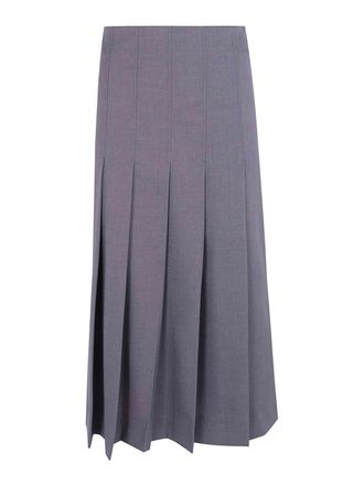 DRHOPE Jupe Midi - Gris