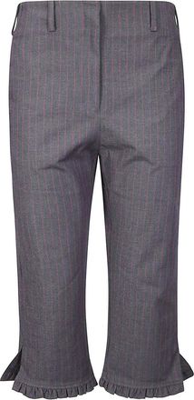 Ganni Pantalons Décontractés - Blanc