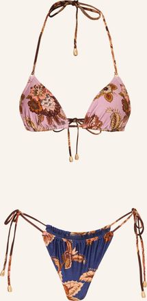 Zimmermann Triangel-Bikini Aster blau