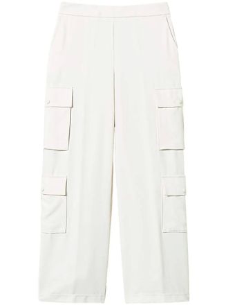Twin-Set pantalon palazzo à poches cargo - Tons neutres