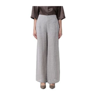Emporio Armani Pantalon large - Femme - Pantalons - Gris - Taille: 46 FR