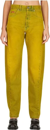 Martine Rose Femme, Jeans, Jaune, Taille: 36 FR Twist Seam Jeans