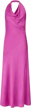 Liu Jo Femme, Robes, Rose, Taille: 40 FR Long Viscose Satin Gown