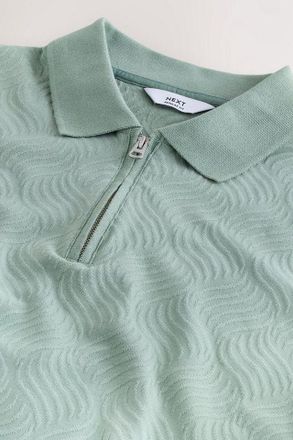 Next Poloshirt Edles Regular Fit Poloshirt mit 1/4-Rei&szlig;verschluss (1-tlg)