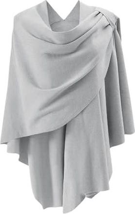 Generic Rideau de salon, &eacute;charpes pour femme, ponchos avec grand devant, pull en tricot, matelas &agrave; langer, hiver, &eacute;charpes &eacute;l&eacute;gantes, robe de concert, &eacute;charpe