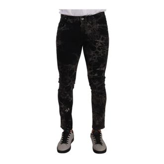 Dolce & Gabbana Homme, Jeans, Noir, Taille: M Jeans Skinny Superbes