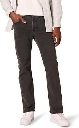 Amazon Essentials Jean Stretch Coupe Droite - Couleurs abandonn&eacute;es Homme, Noir D&eacute;lav&eacute;, 30W / 32L