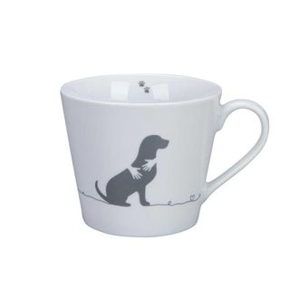 Krasilnikoff Tasse - Happy Cup HC790 - Dog - Tasse aus Porzellan mit Henkel - Hund
