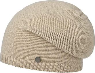 Lierys Bonnet Merino Cachemire Long Femme/Homme - Made in Germany Casquette Forme Melon en Tricot Laine Oversize, Oversize Hiver Automne-Hiver - Taille Uniqu