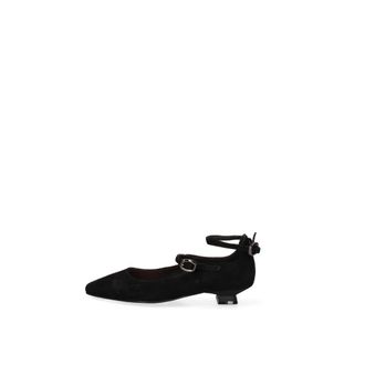 Marc Ellis Spitzer Pumps mit Kn&ouml;chelriemen - - Shoes - Damen - Schwarzk - 39 EU