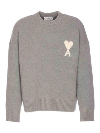 Ami Pull Col Rond - Gris
