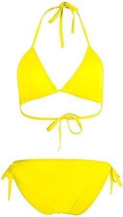 Generic Ensemble bikini sexy et élégant - Deux pièces - Col en V - Triangle - Push Up - Curvy - Maillot de bain - Haut de bikini avec rembourrage - Sans armat