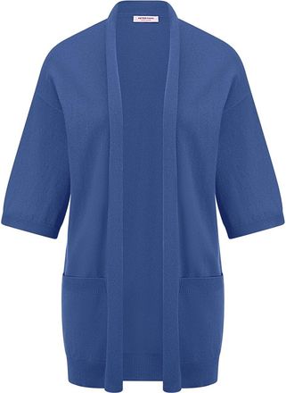 Peter Hahn Long-Strickjacke 3/4-Arm Peter Hahn blau