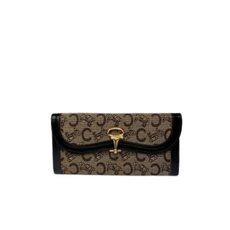 Celine Portefeuille en toile Pre-owned - Femme - Pre-owned - Brun - Taille: ONE Size