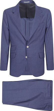 Brunello Cucinelli Homme, Costumes, Bleu, Taille: XL M032Pldwh.c394 Costume crois&eacute;