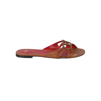 Valentino Garavani Wonderweb VLogo Slide - Femme - Chaussures - Brun - Taille: 39 EU
