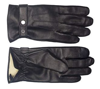 Eem Fashion EEM gants de s&eacute;curit&eacute; homme, cuir italien, doublure Kevlar anti-coupure, fonction tactile, noir XXL