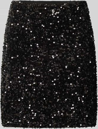 Apricot Slim Fit Minirock mit Allover-Pailettenbesatz