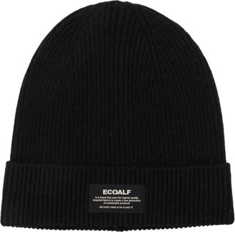 Ecoalf Ecoalf, unisex, Accessoires, Noir, Taille: ONE Size Bonnet en tricot côtelé