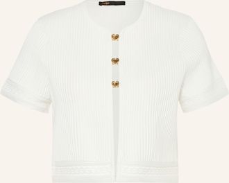 Maje Cropped-Strickjacke weiss