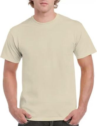 Coofandy T-shirt à manches courtes en coton basique pour homme - Col rond - Pour lété et les loisirs - Couleur unie, beige, M