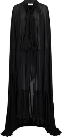 Blumarine Femme, Vestes, Noir, Taille: 36 FR Cape en georgette