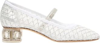 Casadei Femme, Chaussures, Gris, Taille: 38 1/2 EU Belle Epoque Pump