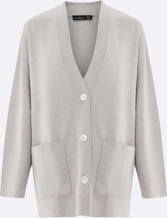 van Laack Oversized Strickjacke mit Merino und Viskose