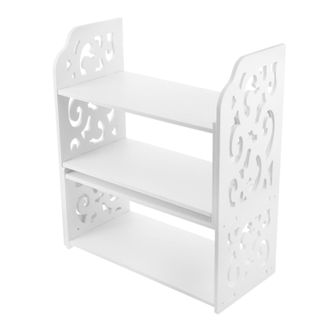 BESPORTBLE Kombinierbares Ausziehbares Holz Desktop Regal mit Großer Kapazität Glatter Oberfläche und Stabilem Design Vielseitiges Bücherschrank Büro Studentenwo