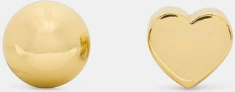 Kate Spade New York Kate Spade Geo Pop Front Back Studs f&uuml;r Frauen in Gold Silber