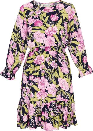 Felipa Kleid Frauen Marineblau Mehrfarbig