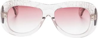 Aquazzura lunettes de soleil Bella 41 - Gris