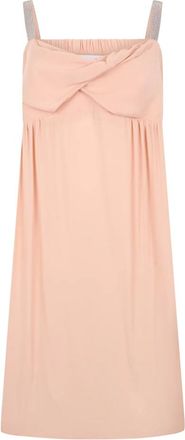Fabiana Filippi Femme, Robes, Rose, Taille: 38 FR Robe Midi Sans Manches