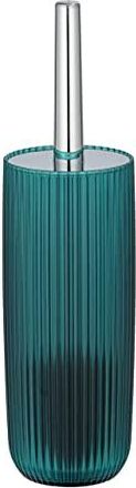 WENKO WC-Garnitur Agropoli Petrol - WC-B&uuml;rstenhalter, Kunststoff, 10 x 36.5 x 10 cm, Petrol, 36.5 x 10 x 10 cm