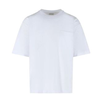 Dries Van Noten Homme, Tops, Blanc, Taille: XL Heso T-shirt