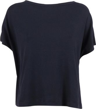 Fabiana Filippi Femme, Tops, Bleu, Taille: 34 FR T-Shirt Manica Aletta en Jersey Costina, Dettaglio Maglia