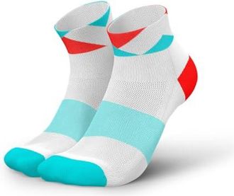 INCYLENCE 1 paire de chaussettes de course courtes pour homme et femme avec légère compression, Peaks Cyan Inferno, 39-42