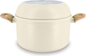 Menastyl Cuisson Batterie de Cuisine Empilable - Gamme The Super Ball - 98% dAluminium Recyclé - Compact - Revêtement Céramique Antiadhésif - Tous Feux dont Induction 