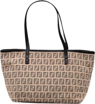 Fendi Pre-owned Canvas Tote Bag - - Pre-owned - Damen - Beige - ONE SIZE