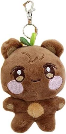 Generic Ani-tez Plüsch Schlüsselanhänger ATINY 10 cm Schlüsselring San Hongjoong Seonghwa Wooyoung Mingi Schlüsselbund Anhänger, Jjongbear, 10 cm