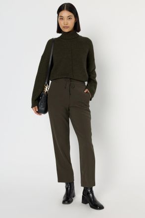 Gerard Darel Pantalon droit dos &eacute;lastiqu&eacute; - CLARAEL - Vert Kaki