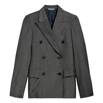Balenciaga DB Tailored Jacket - - Jackets - Damen - Blau - 2XS