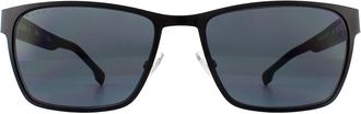 HUGO BOSS Hugo Sonnenbrille 1038/S 003 IR Matt Schwarz Grau