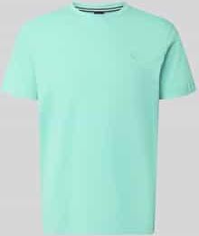 Lerros T-Shirt mit Rundhalsausschnitt und Logo-Stitching