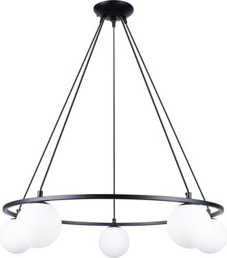 Sollux Lighting YOLI 5 Kronleuchter - Beleuchtung mit 5 G9 Lichtquellen - Gl&uuml;hbirnen nicht inbegriffen - Minimalistischer Kronleuchter f&uuml;r Schlafzimmer Wohnzimmer - M